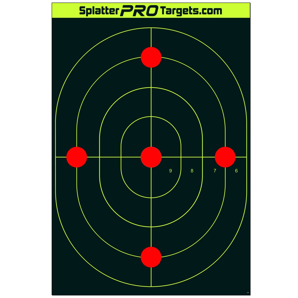 Bulk 12×18 Large Bullseye Targets - Splatter PRO Targets