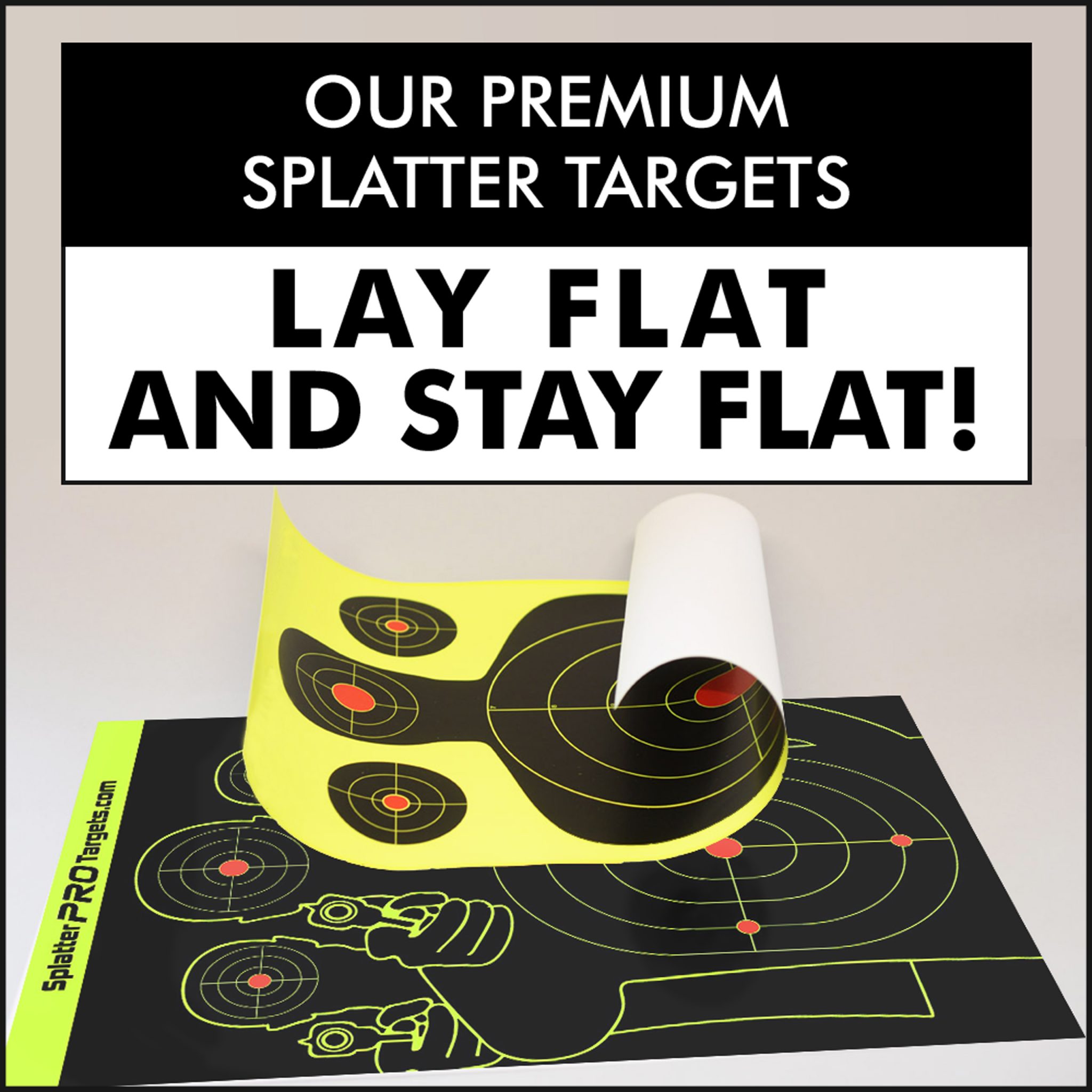 12 x 18 Multi Bullseye Target - Fluorescent Targets - Splatter PRO Targets