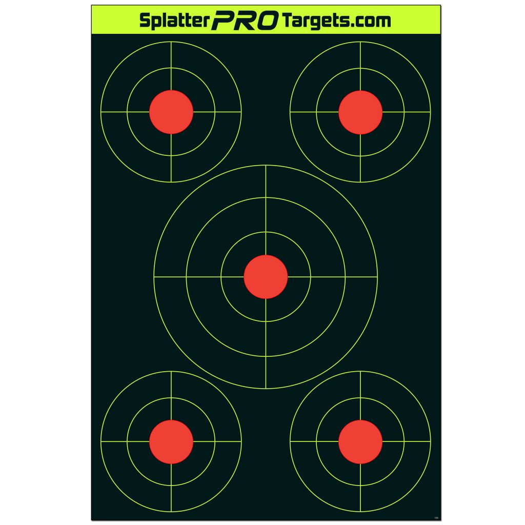 Bulk Seconds -12 x 18 Multi Bullseye Targets (500) - Splatter PRO Targets