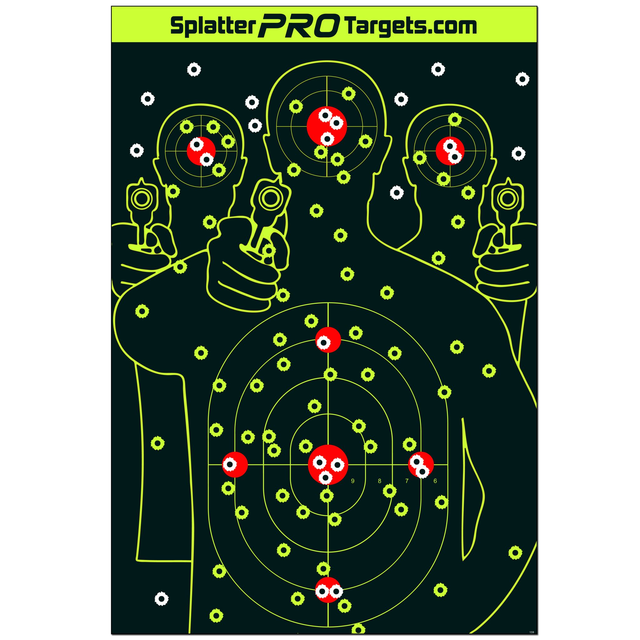 Bulk 12×18 Multi Silhouette Targets - Bulk Targets - Splatter PRO Targets