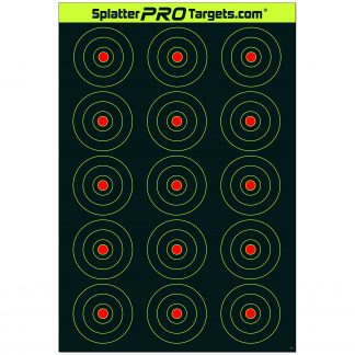 Bulk 12×18 – 15 Up Bullseye Targets - Bulk Targets - Splatter PRO Targets