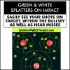 12 x 18 Multi Bullseye Target - Fluorescent Targets - Splatter PRO Targets