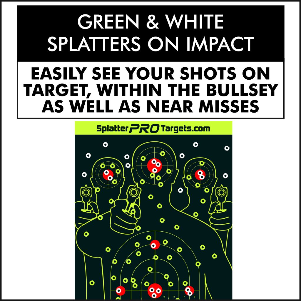 12 x 18 Multi Silhouette Target - Fluorescent Targets - Splatter PRO ...