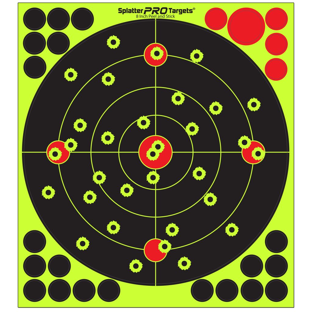 8 Inch Peel & Stick Target - Splatter PRO Targets