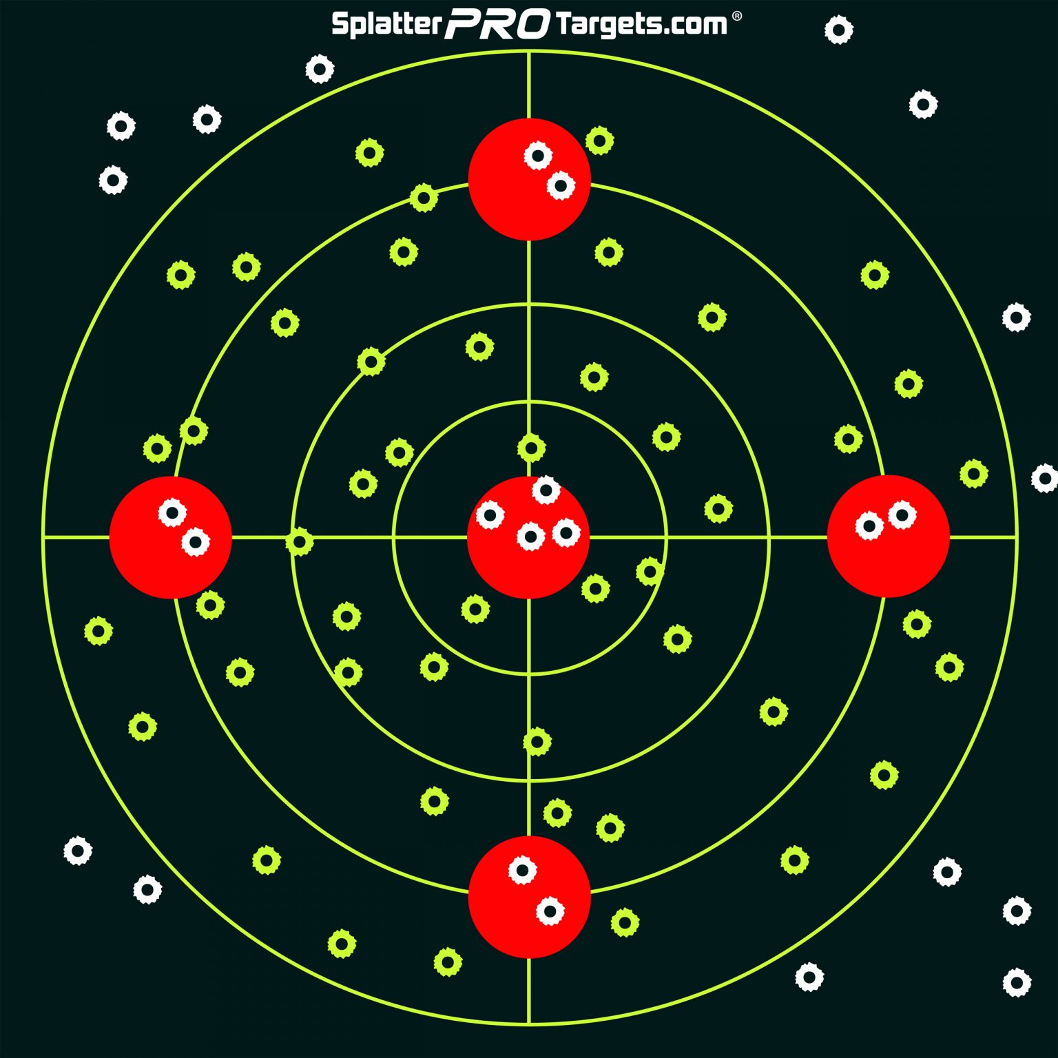 Fluorescent Shooting Splatter Targets - Splatter PRO Targets