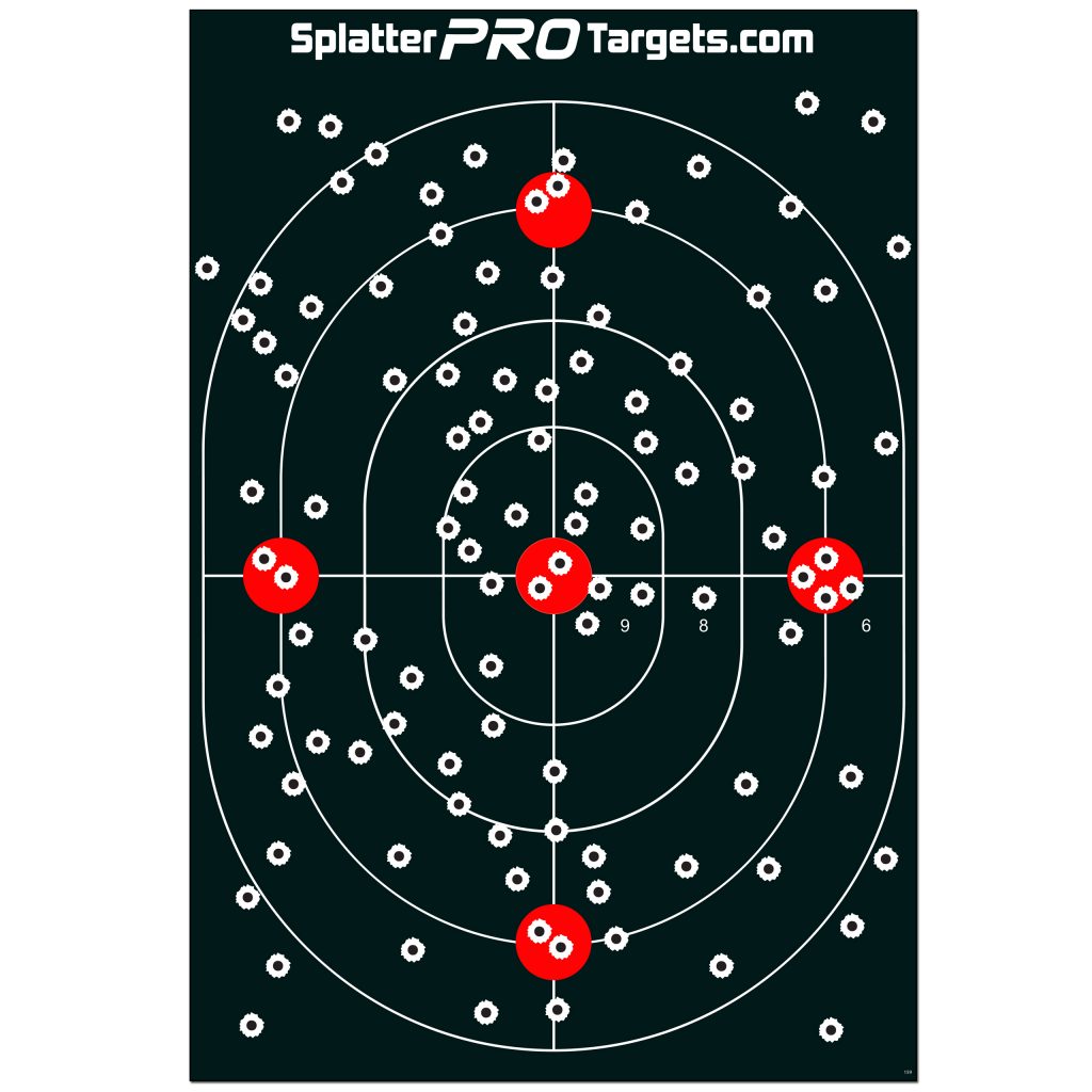 Red and Black Shooting Targets - Splatter PRO Targets