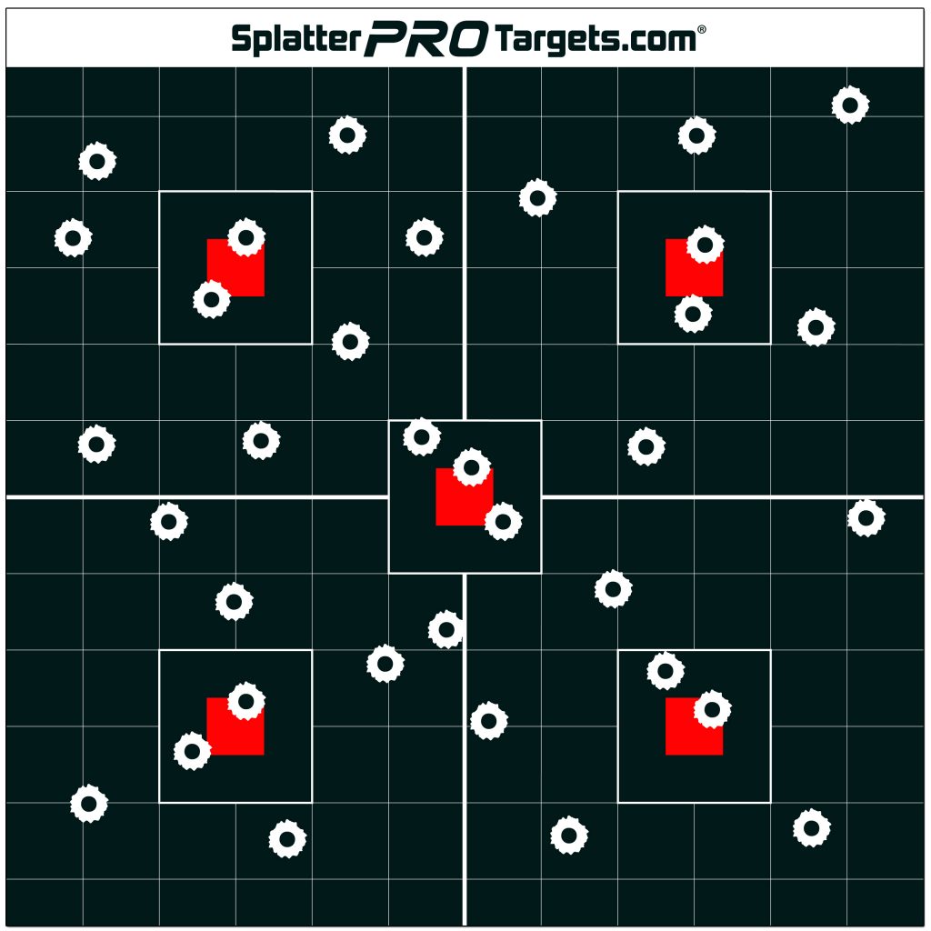 Red and Black Shooting Targets - Splatter PRO Targets