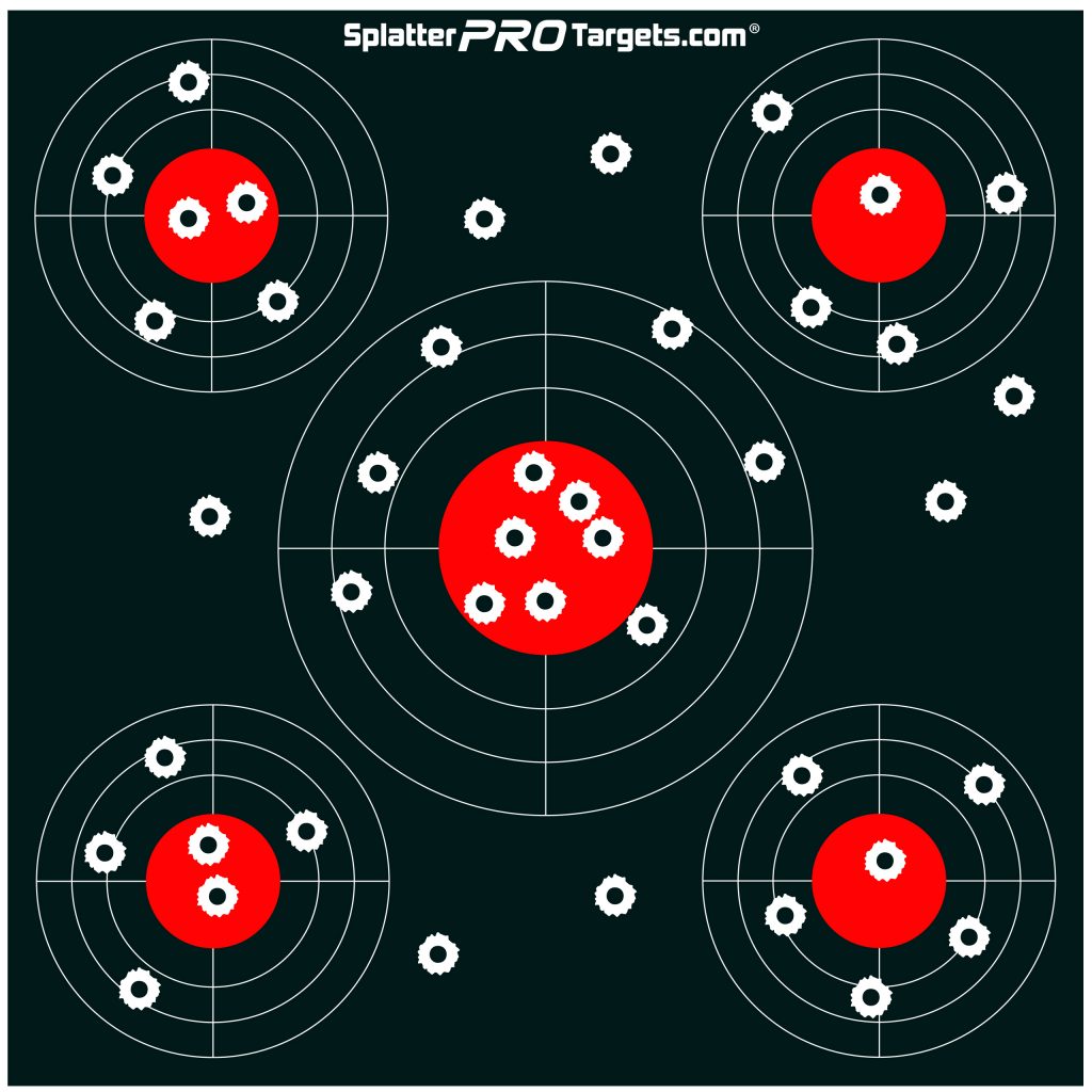 Red and Black Shooting Targets - Splatter PRO Targets