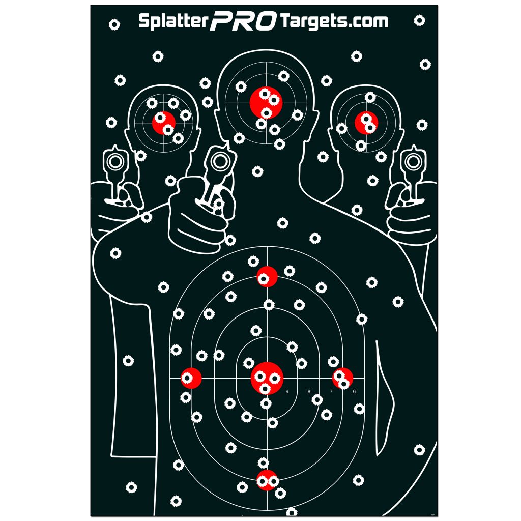 Red and Black Shooting Targets - Splatter PRO Targets