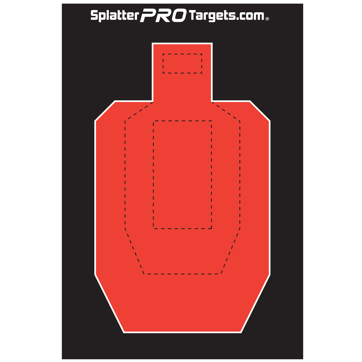 12 x 18 IPSC Style Splatter Target - Splatter PRO Targets